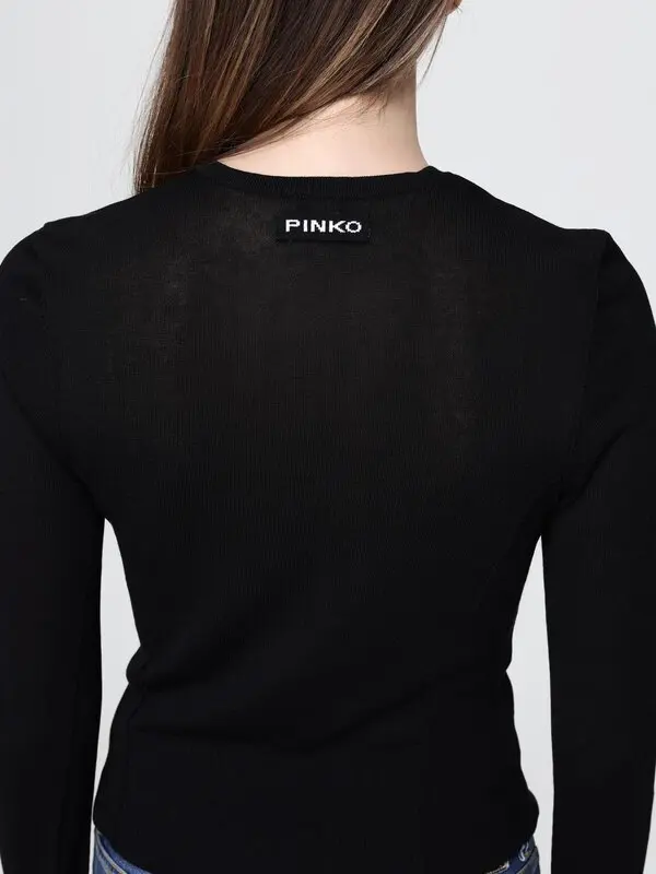 Pinko Cotton Blend Cardigan - Black
