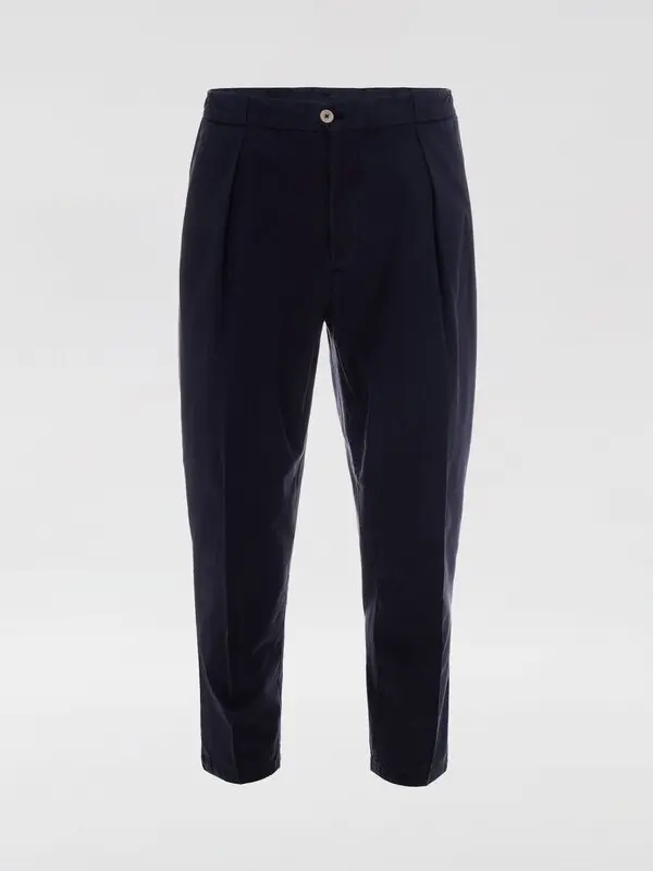 BRIGLIA 1949 Poplin Portobello Trousers - Blue