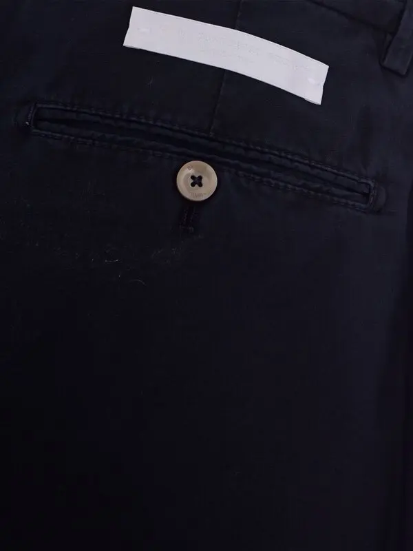 BRIGLIA 1949 Poplin Portobello Trousers - Blue
