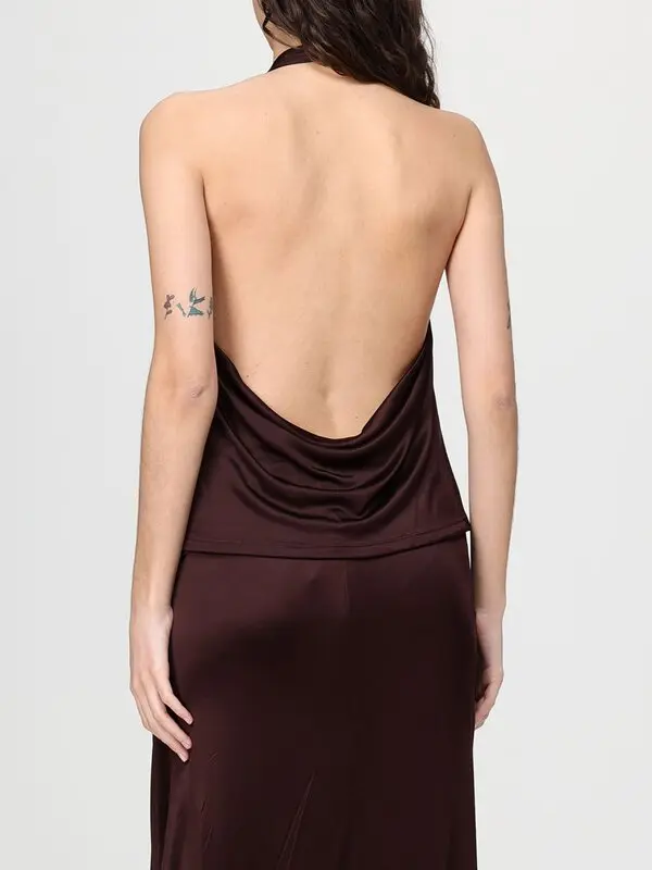 Elisabetta Franchi Halter Neck Draped Jersey Top