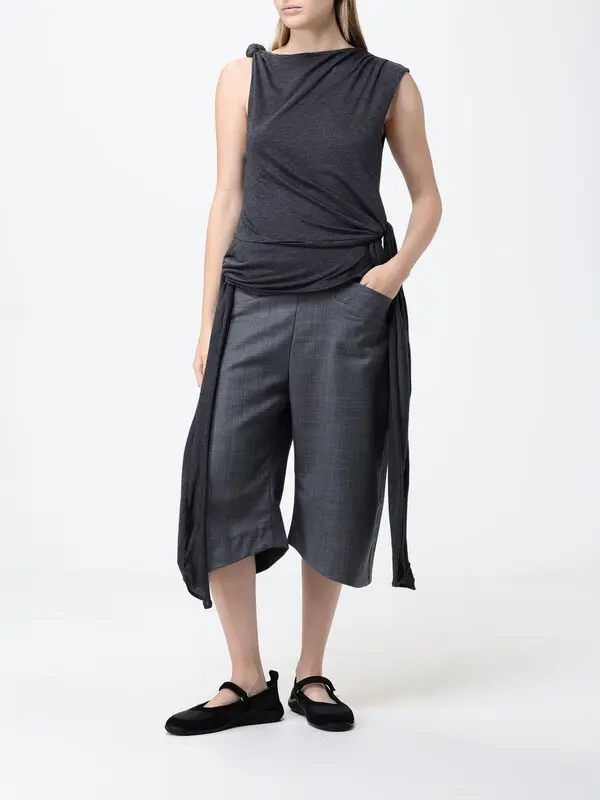 GANNI Draped Organic Cotton Top