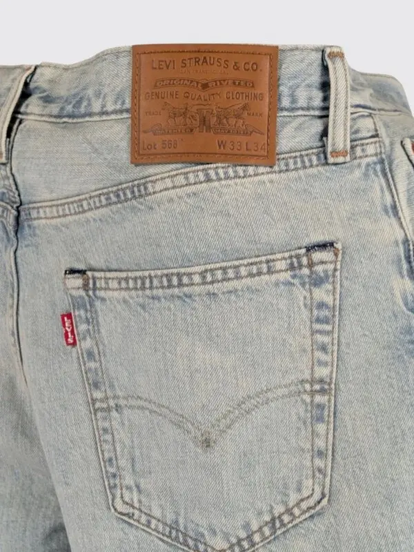 LEVI'S Cotton Palazzo Jeans - Stone Bleached