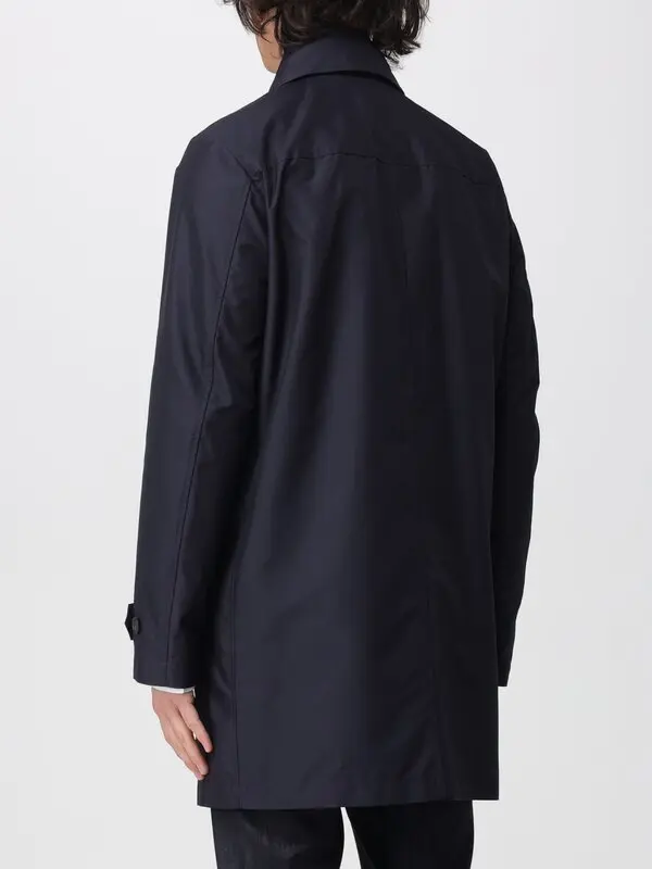 FAY Technical Poplin Coat - Blue