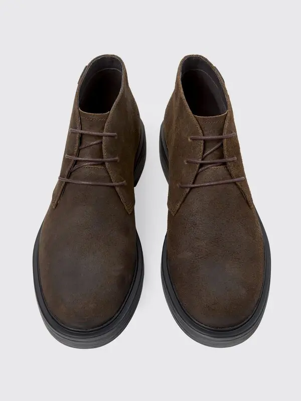 Camper Dean Suede Lace-up Ankle Boots