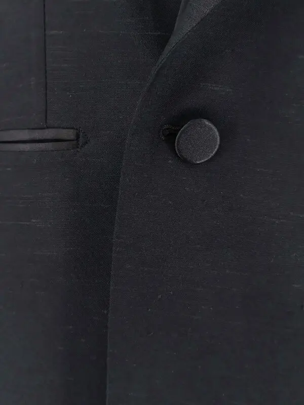 Tagliatore Silk-blend Tuxedo Jacket With Peak Lapels