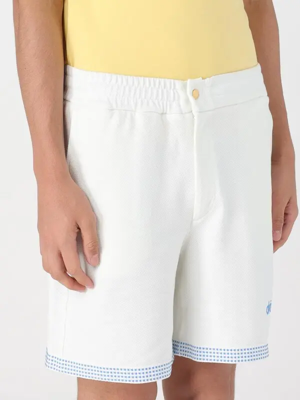 Drole De Monsieur Contrast Trim Shorts - Blue