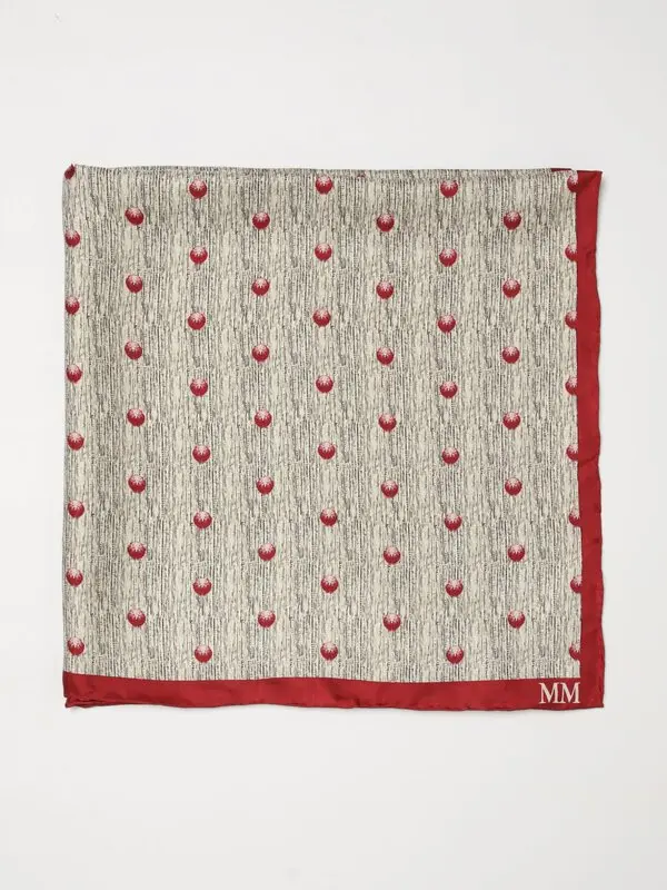Max Mara Printed Silk Foulard - Beige