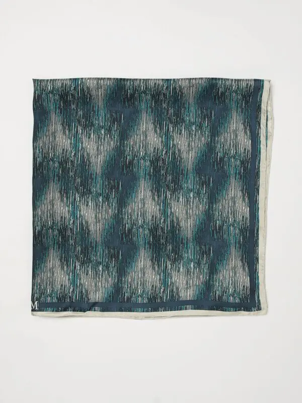 Max Mara Printed Silk Foulard - Lead