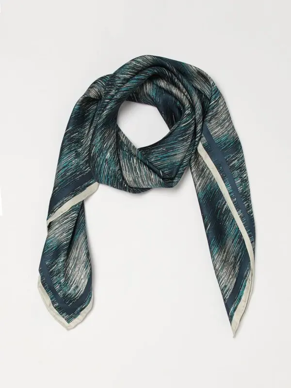 Max Mara Printed Silk Foulard - Lead
