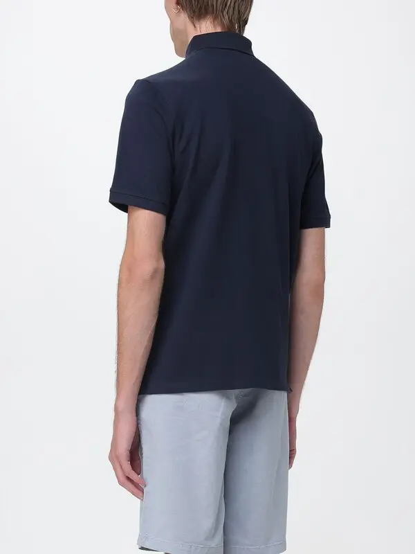 BLAUER. Cotton Polo Shirt - Blue