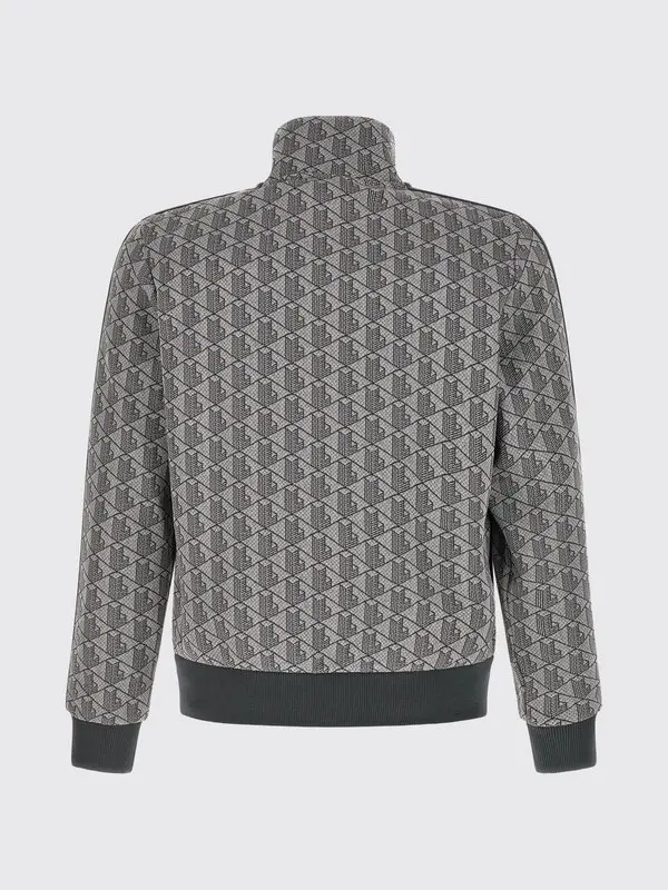 Lacoste Printed Jersey Zip-up Sweatshirt - Grey