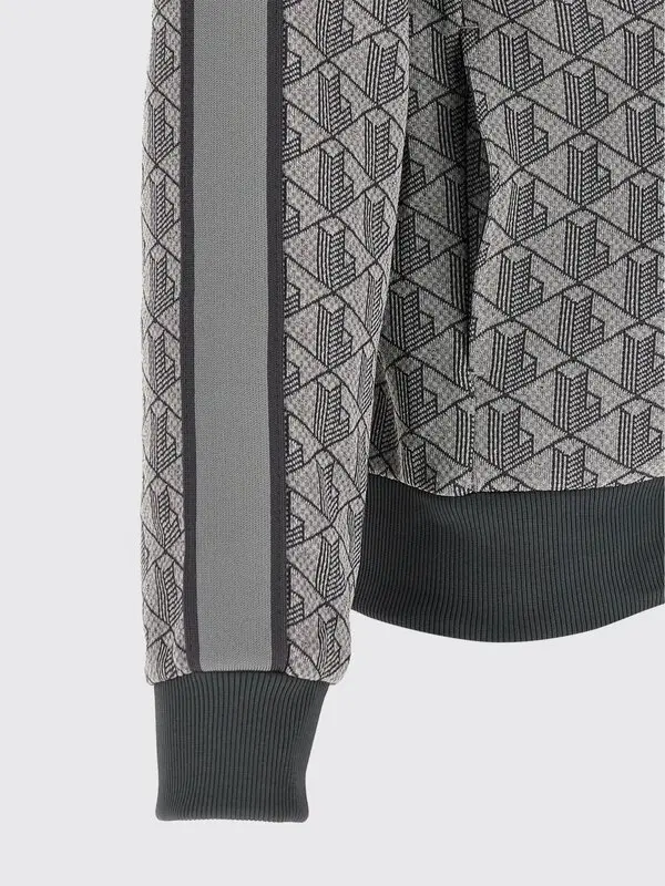 Lacoste Printed Jersey Zip-up Sweatshirt - Grey