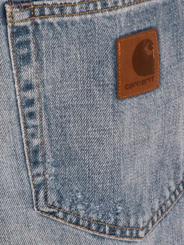 Carhartt Work In Progress Aaron Tapered Fit Cotton Denim Jeans - Blue