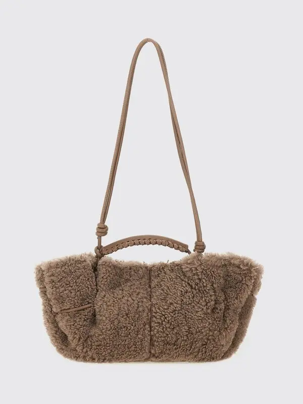 Hereu Shearling Mini Bag - Grey