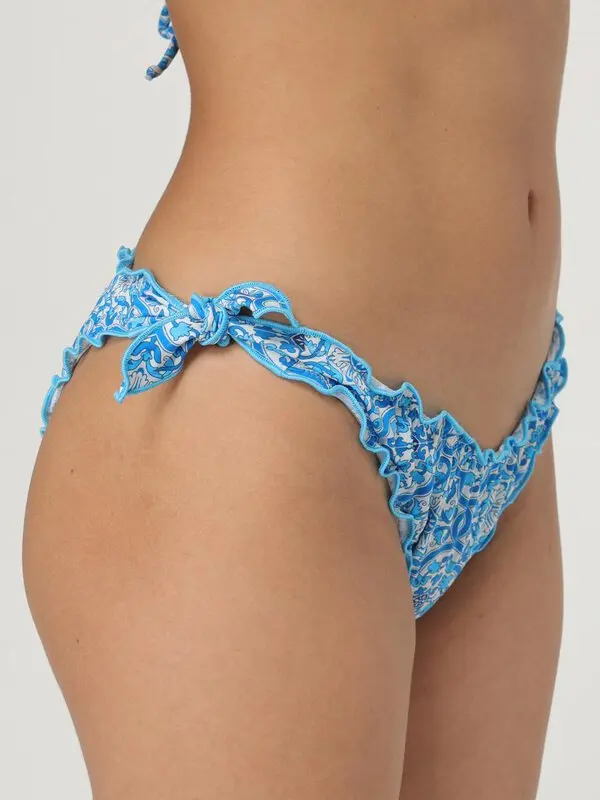 MC2 SAINT BARTH Bikini Bottom With Ruffled Trim