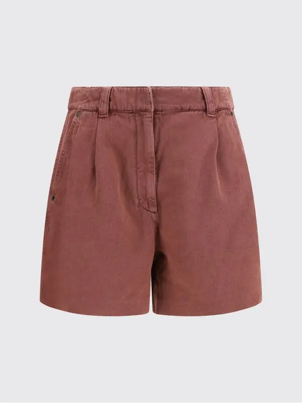 Brunello Cucinelli Cotton And Linen Blend Shorts
