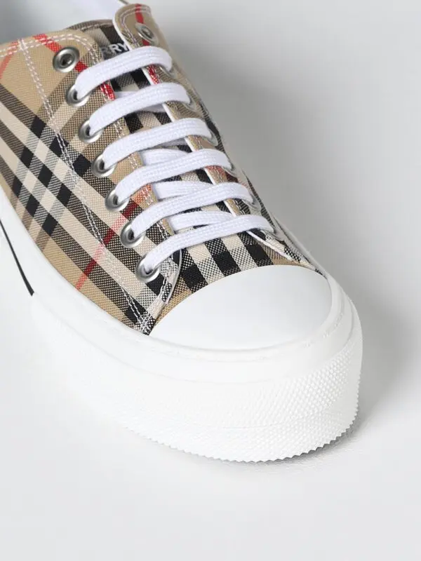Burberry Checked Lace-up Trainers