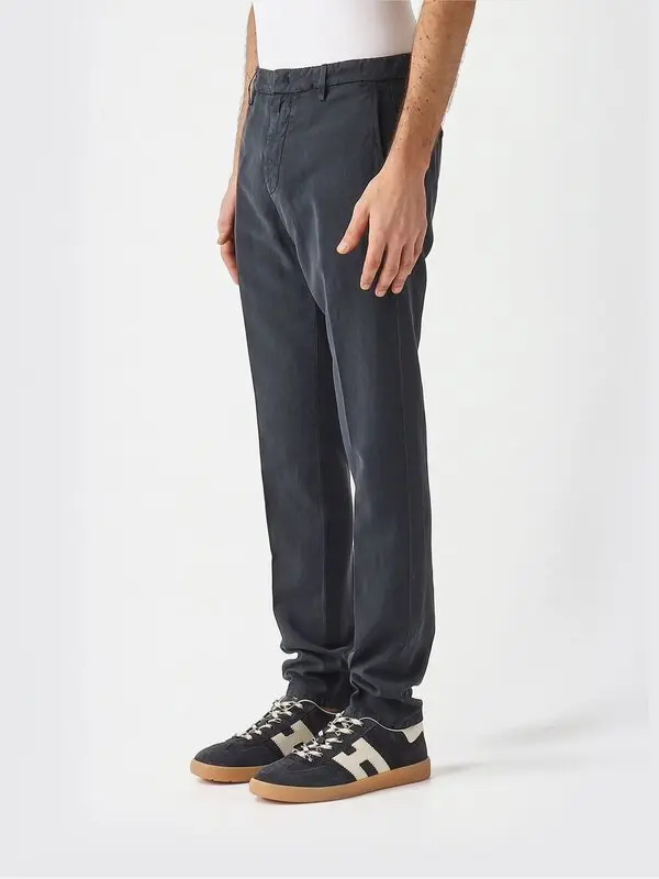DONDUP Linen And Cotton Blend Chino Trousers