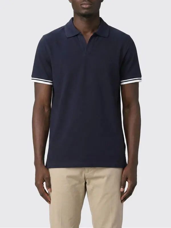 FAY Basic Cotton Polo Shirt - Blue