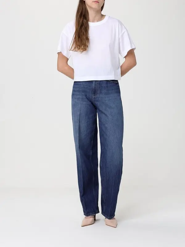 Max Mara Cotton Crop T-shirt - White