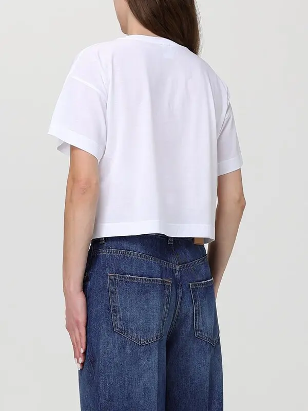 Max Mara Cotton Crop T-shirt - White