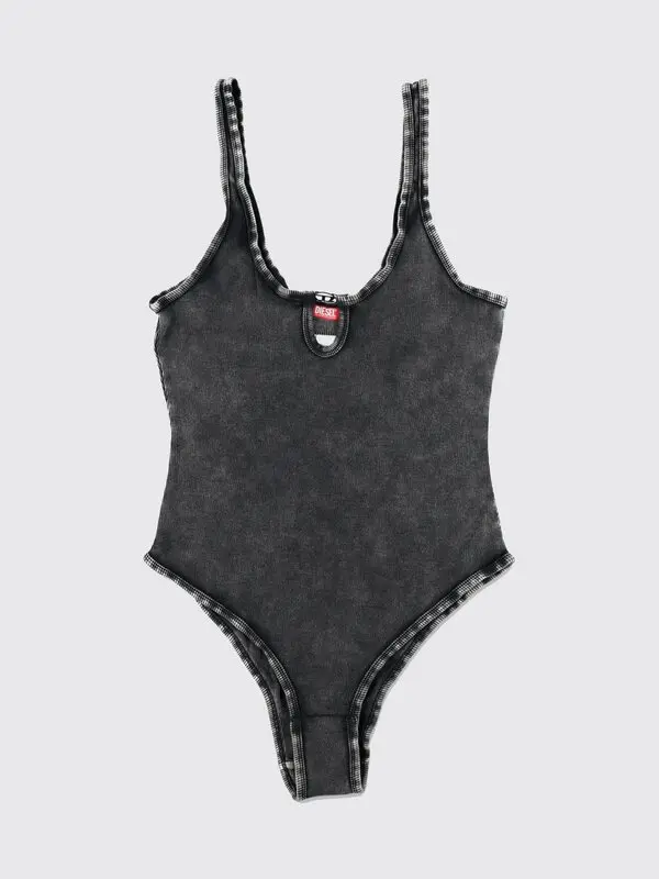 DIESEL® Maura Ribbed One-piece Swimsuit - Brown