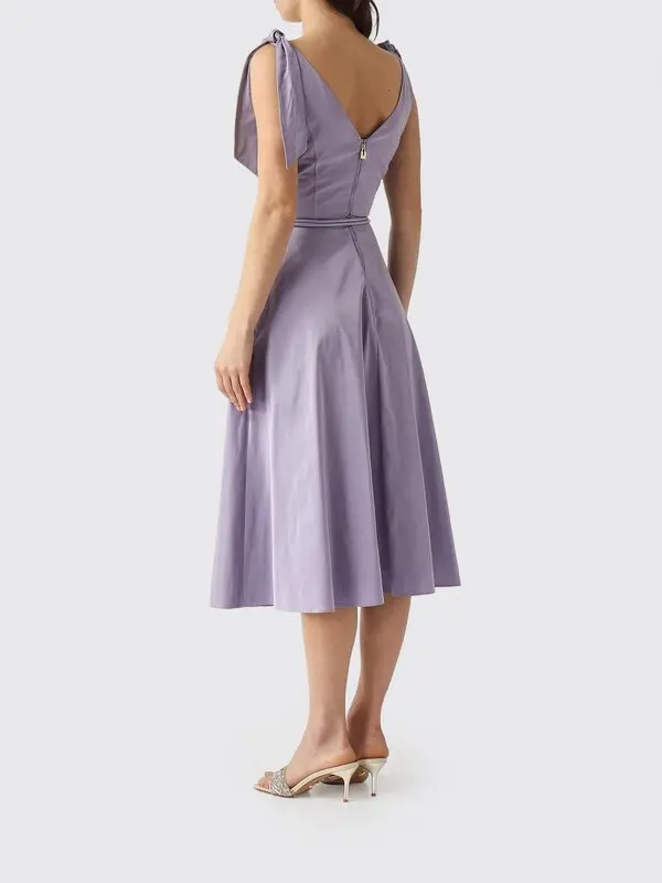 Elisabetta Franchi Sail Fabric Dress - Lilac