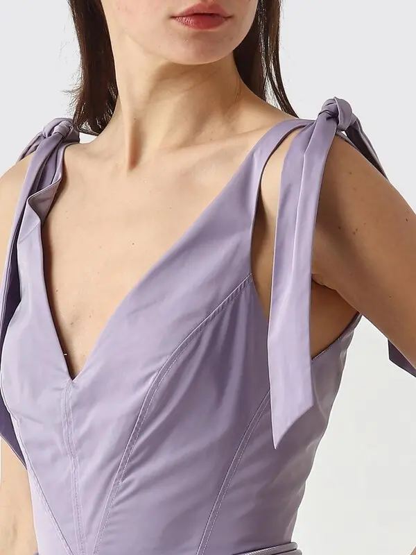 Elisabetta Franchi Sail Fabric Dress - Lilac