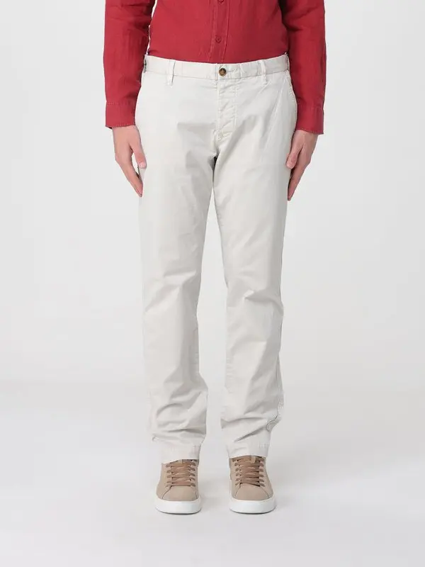 BLAUER. Stretch Cotton Chino Trousers - Grey