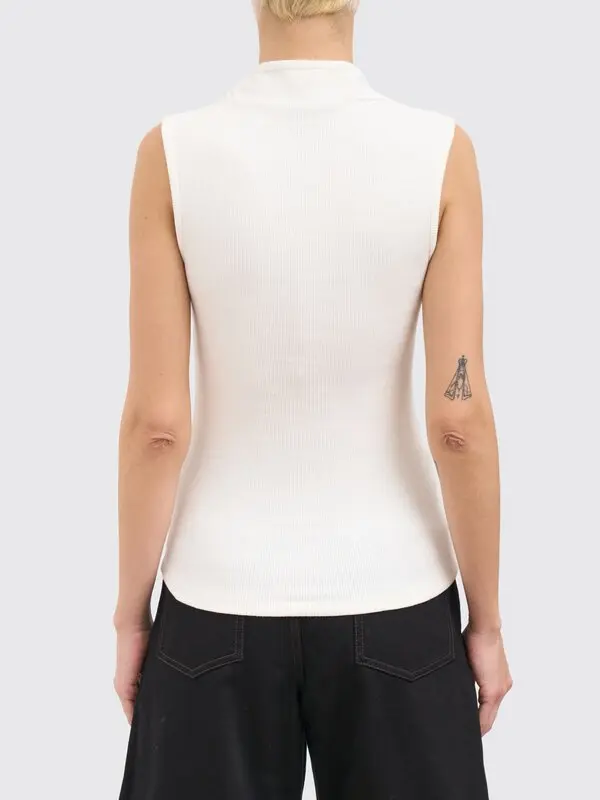 LEMAIRE Sleeveless Cotton Blend Top - Milk