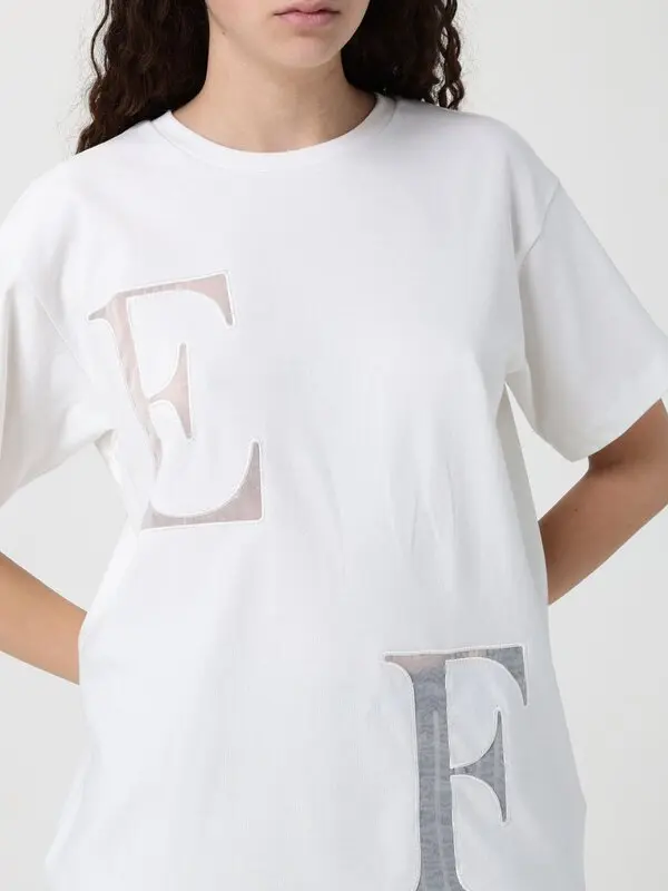 Elisabetta Franchi Cotton T-shirt With Lettering