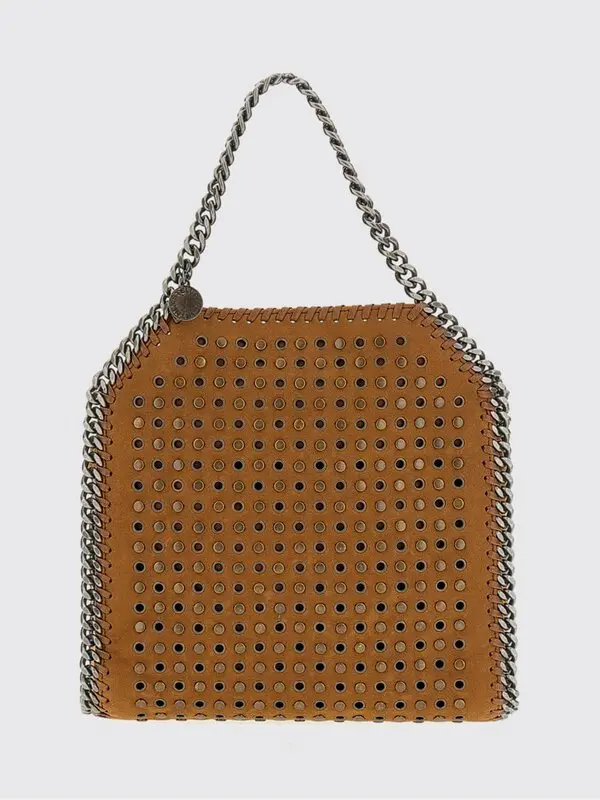 Stella McCartney Falabella Small Alter Mat Handbag With Chain Trims - Brown