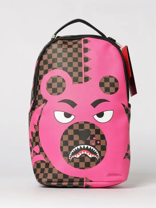 SPRAYGROUND Bear Shark Saffiano Faux Leather Backpack