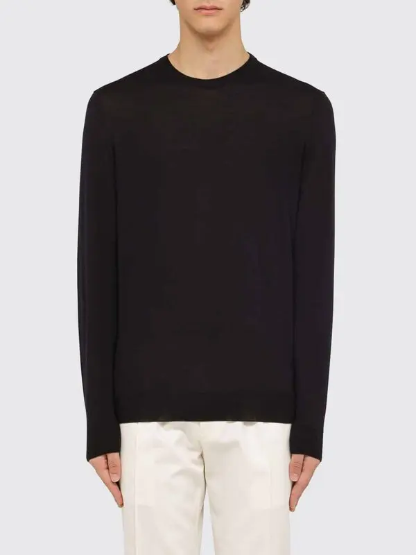 DRUMOHR Long-sleeved Crewneck Sweater - Blue