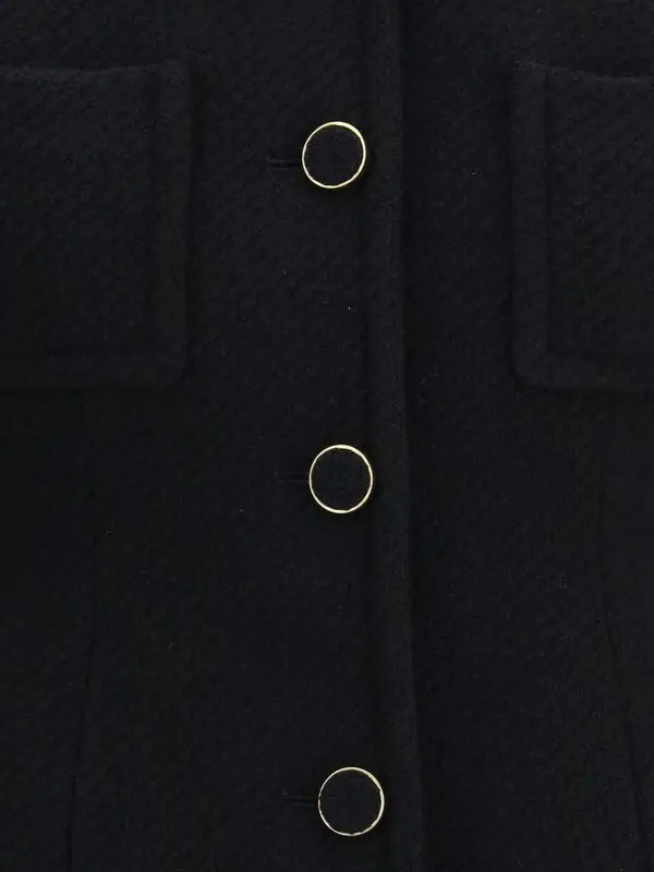 Chloé Slim Fit Short Wool Coat
