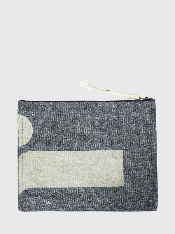 Isabel Marant Étoile Netia Cotton Clutch With Logo Print