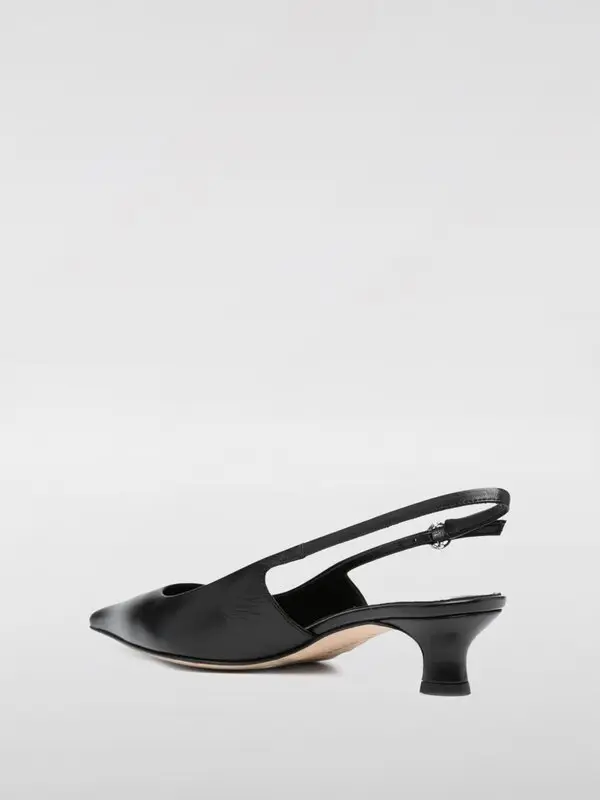 AeydĒ Catrina Smooth Leather Slingback Pumps With Low Heel