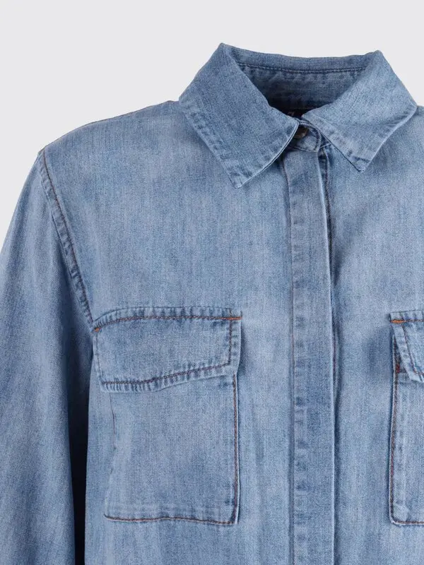 7 For All Mankind Denim Utility Shirt Dress
