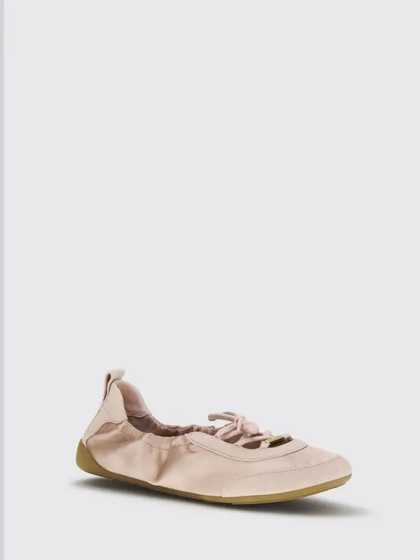 Chloé Kick Nylon And Suede Ballerina Flats