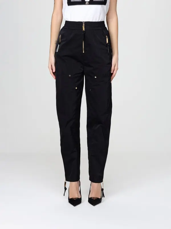 Elisabetta Franchi Straight Crêpe Trousers