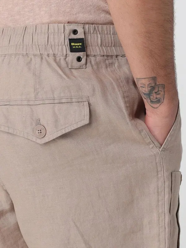 BLAUER. Linen Shorts