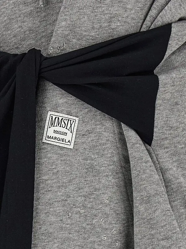 MAISON MARGIELA Cotton Hooded Dress - Grey