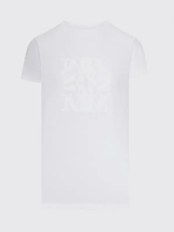 Max Mara Cotton T-shirt With Logo - White