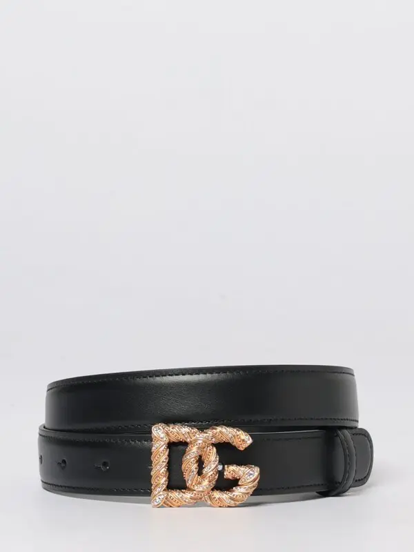 Dolce & Gabbana Embellished Logo Belt