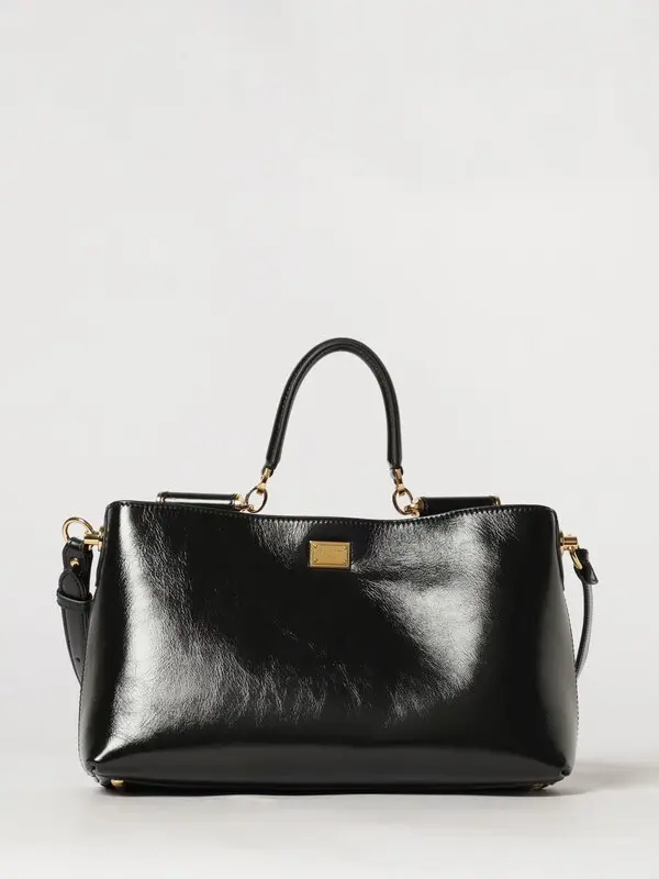 Dolce & Gabbana Top Handle Bag With Shoulder Strap - Black