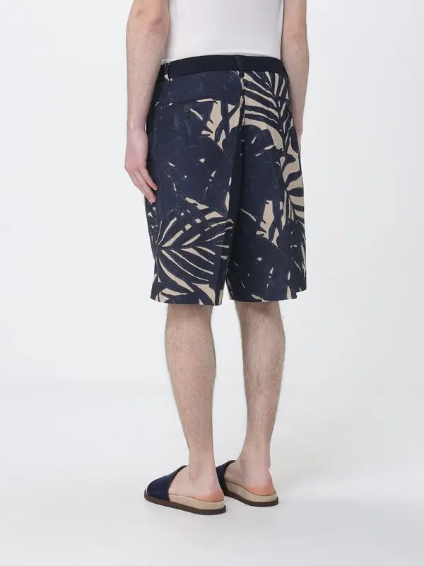 Emporio Armani Tropical Print Viscose Blend Bermuda Shorts