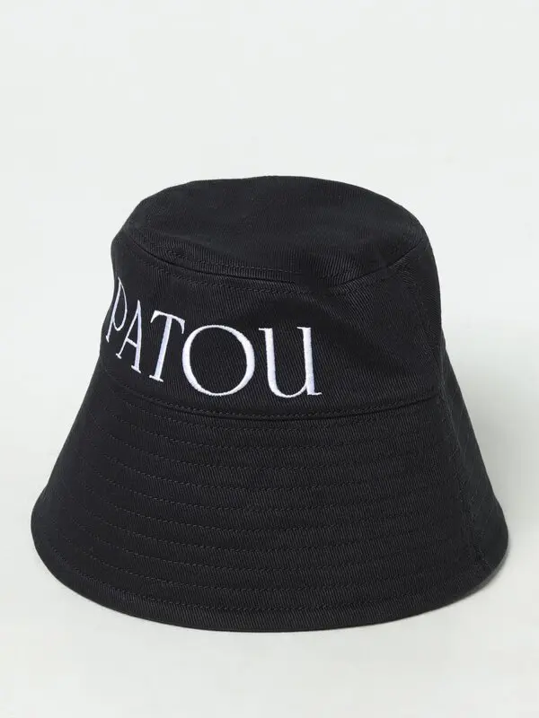 PATOU Embroidered Bucket Hat - Black