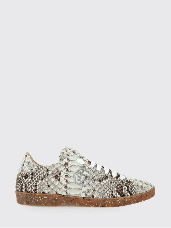 Philipp Plein Python Leather Sneakers - Beige