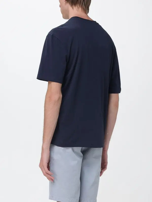 BLAUER. Cotton T-shirt With Logo - Blue