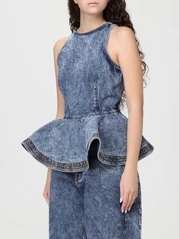 Alaïa Cotton Denim Top